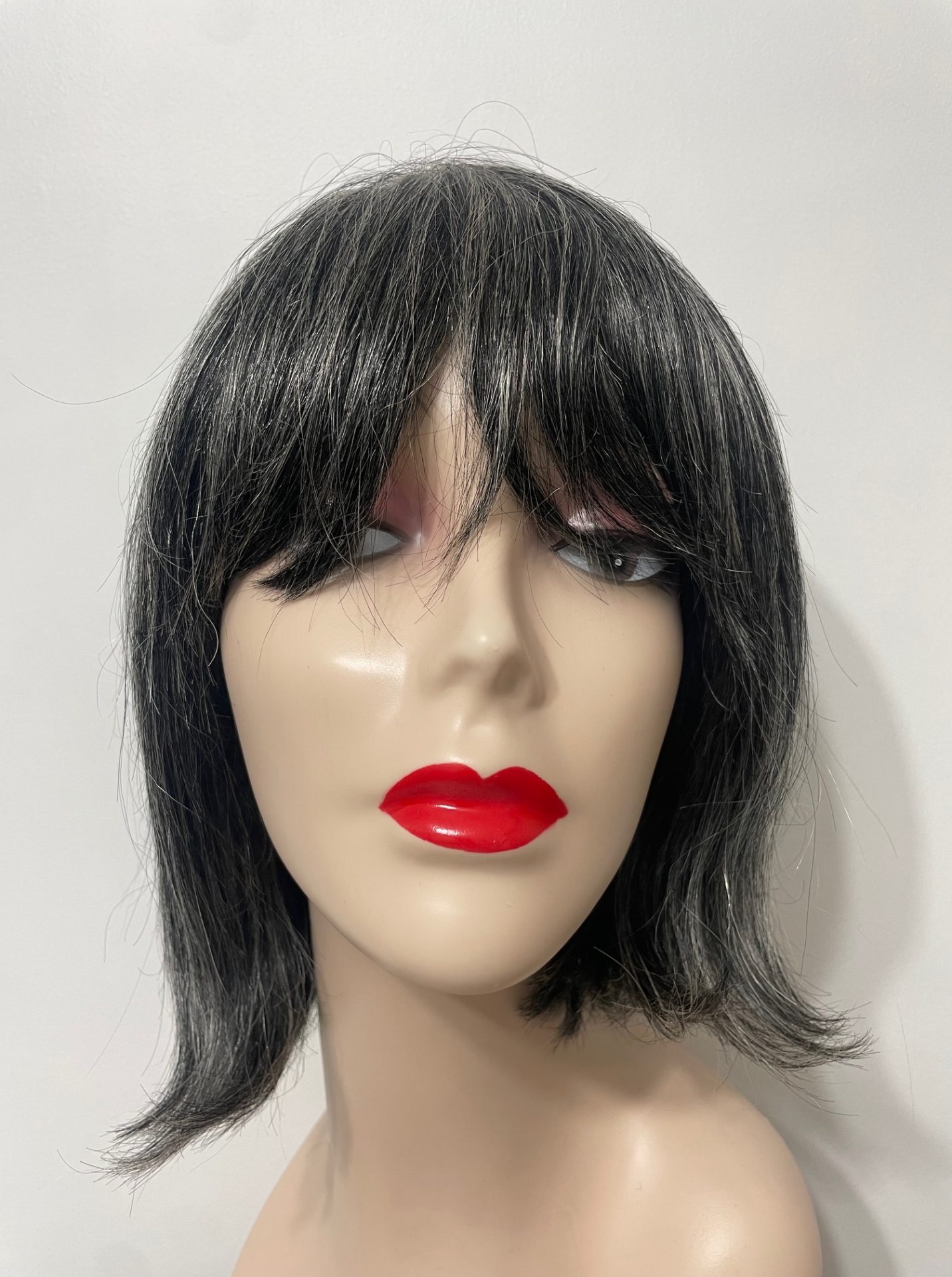 Peluca de Cabello Natural, 30 CM Melena CANOSA - Mia Pelucas